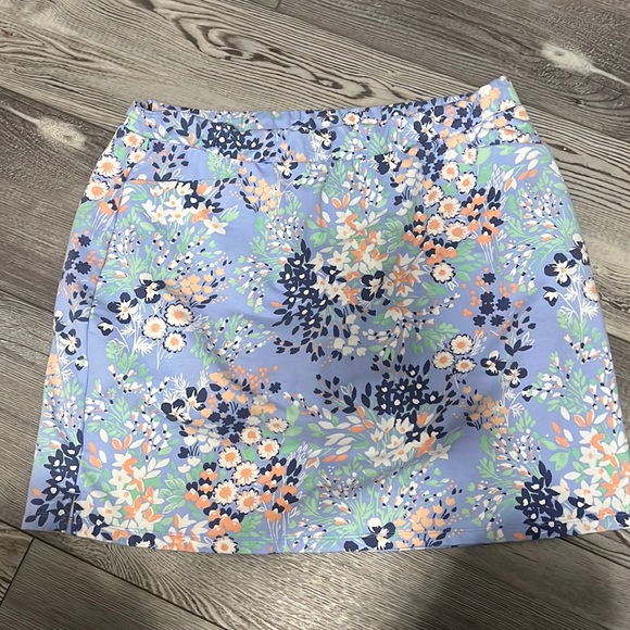 Shorts | 2 Pocket Skort With Shorts Underneathblue And Multi Colored ...
